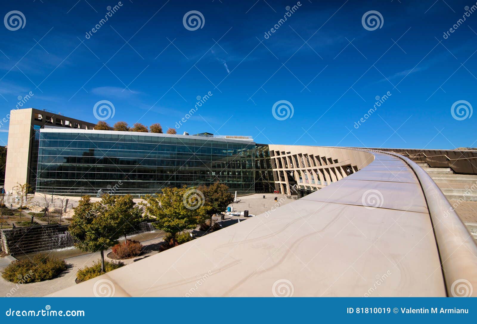 Salt Lake City Public Library Stock Image - Image of library, steps ...