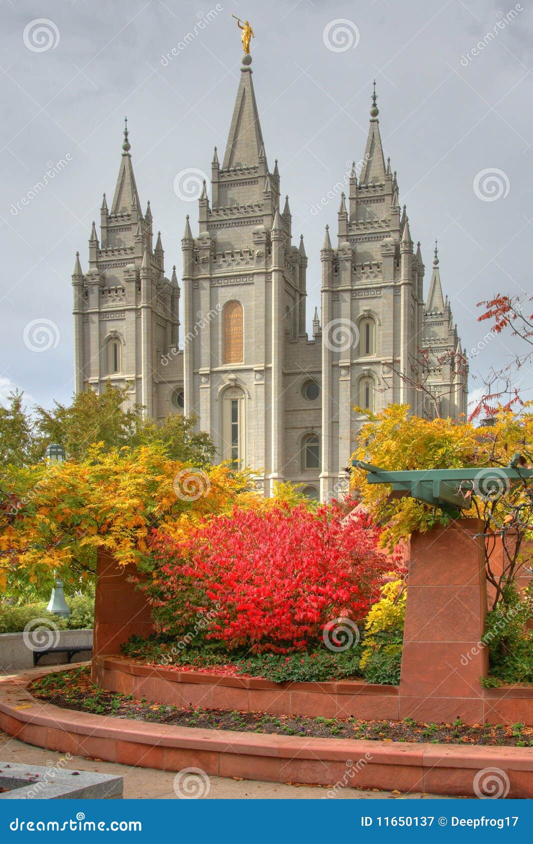 Salt Lake Temple stock image. Image of autumn, religion - 11650137