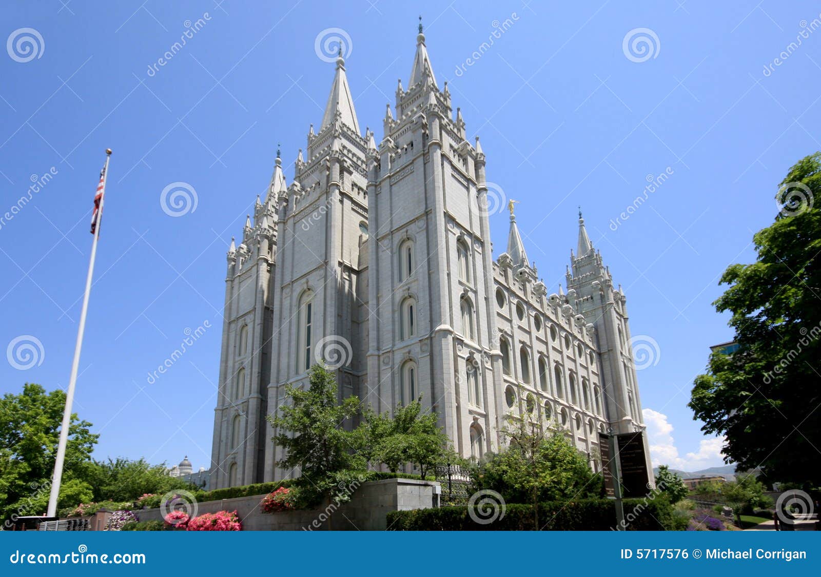 Salt Lake Temple of the Mormons in Utah Stock Photo - Image of temple ...