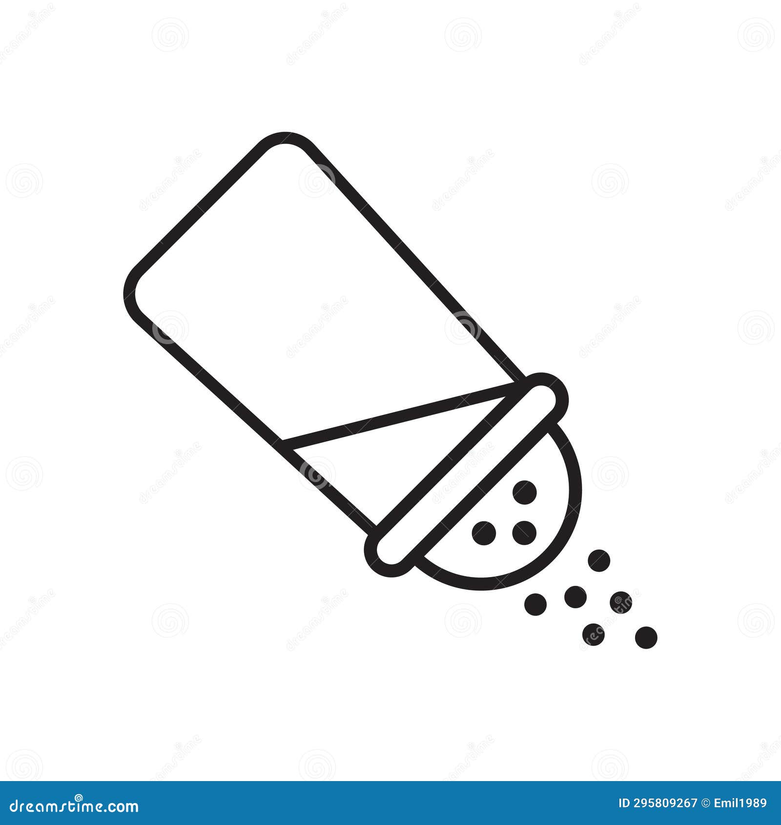 Salt Line Icon Simple Design. Stock Illustration - Illustration of ...