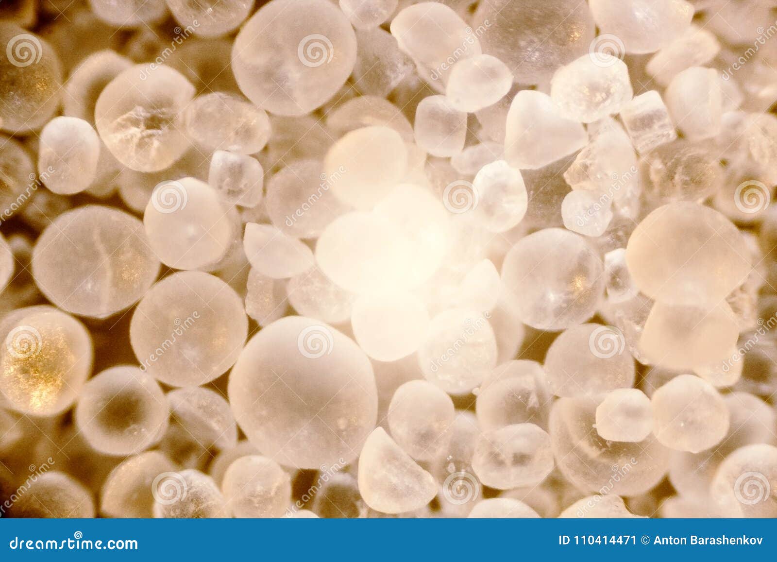 Salt in microscope view. stock image. Image of pattern - 110414471