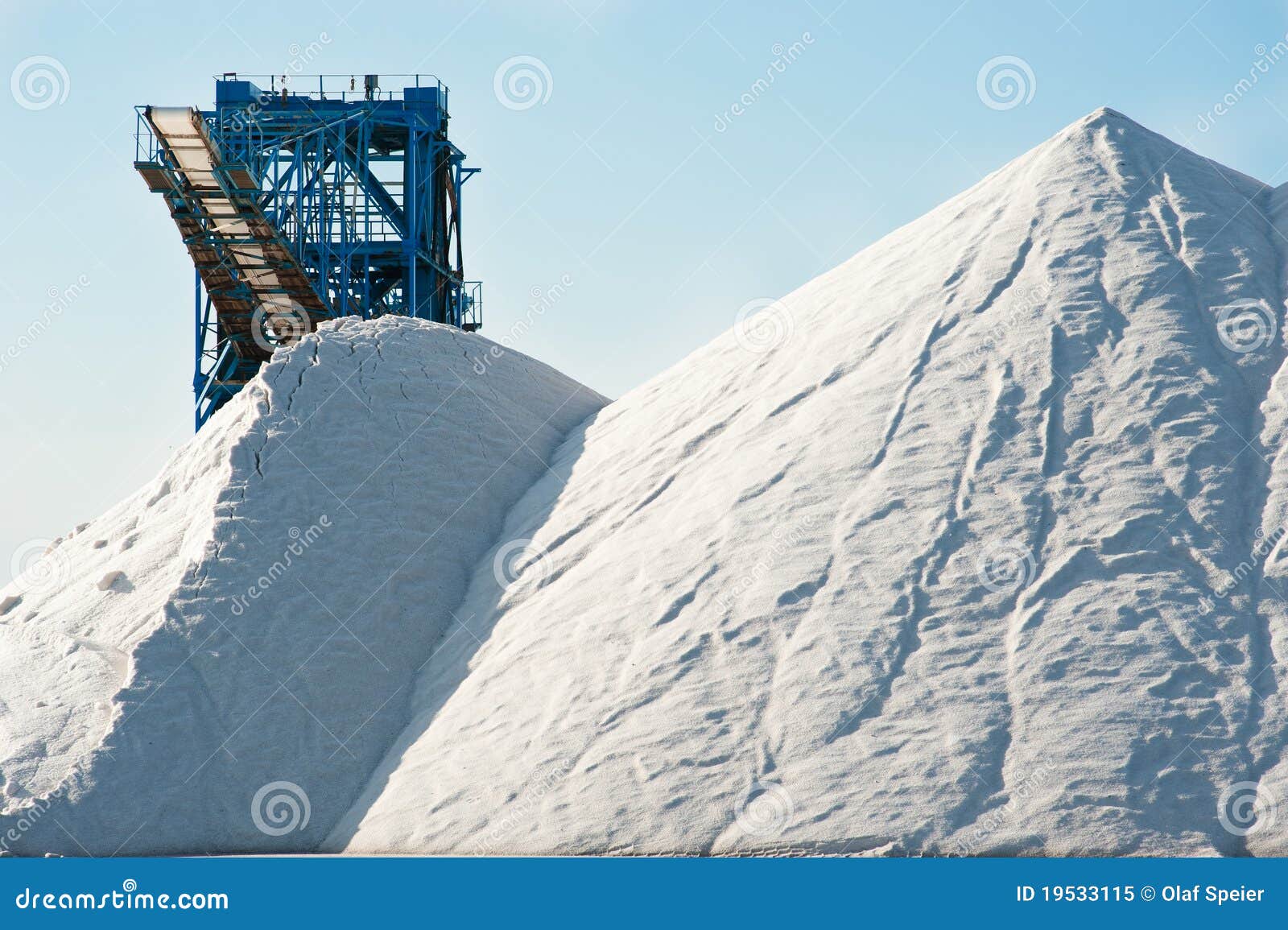 Salt mine stock image. Image of pile, machine, blanca - 19533115