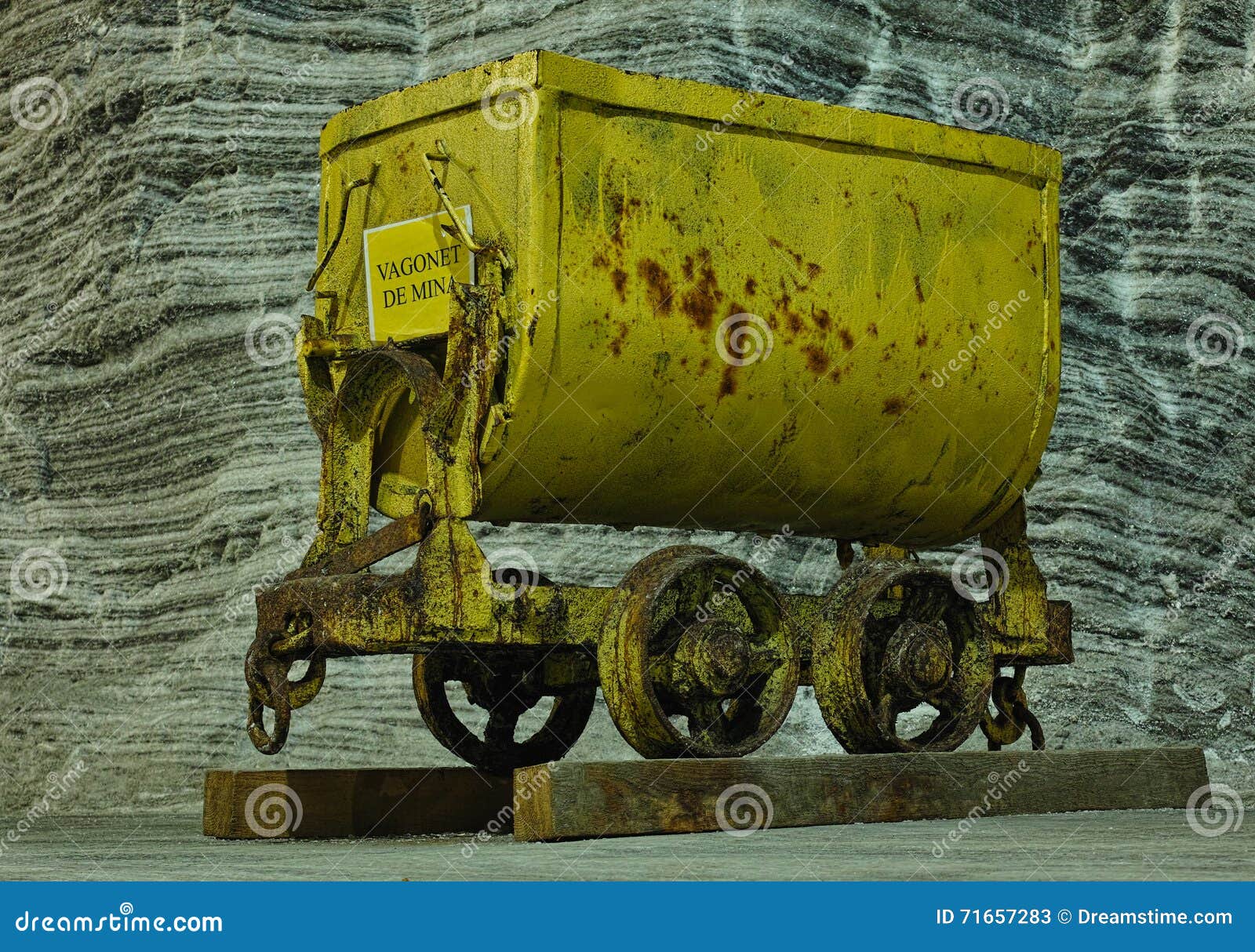 Salt Mine Car stock image. Image of underground, valcea - 71657283