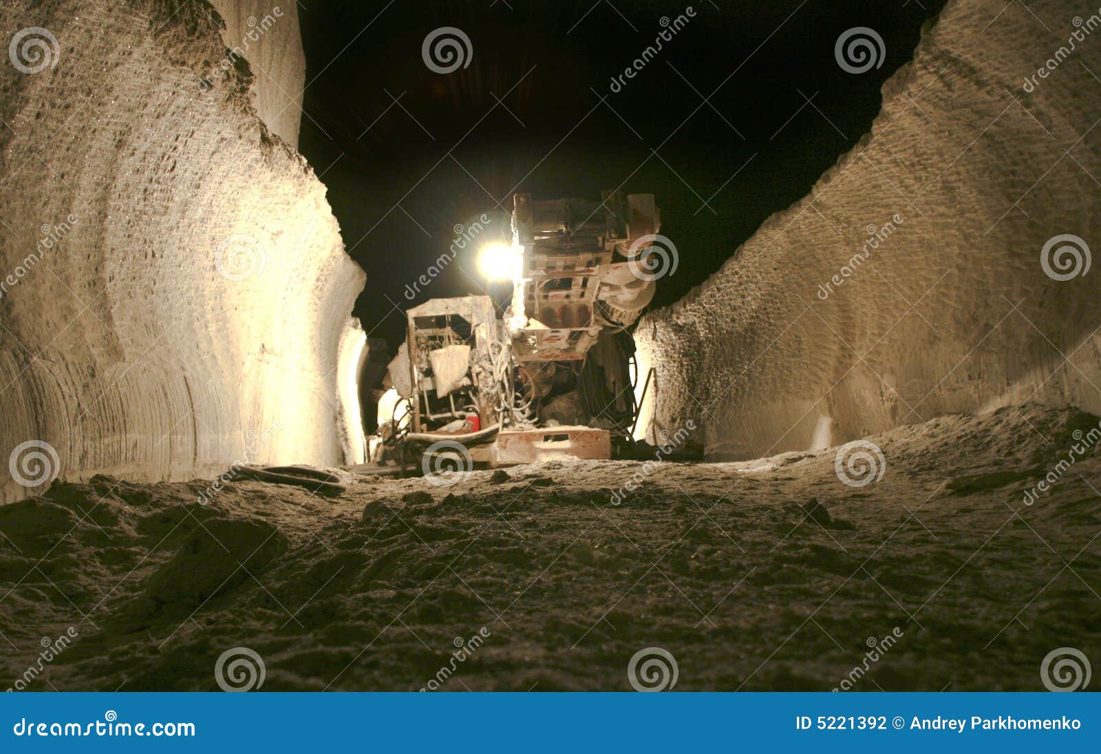 Salt Mine on a Depth 640 Meters Carpathians Stock Photo - Image of ...