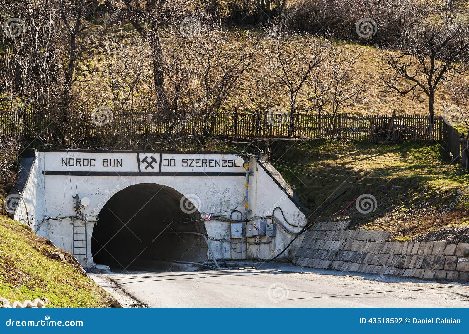 Salt Mine Entrance from Praid Stock Photo - Image of saline, crystal ...