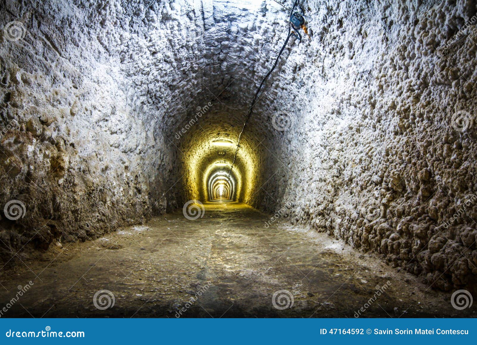 Salt mine stock photo. Image of industry, corridor, crystal - 47164592
