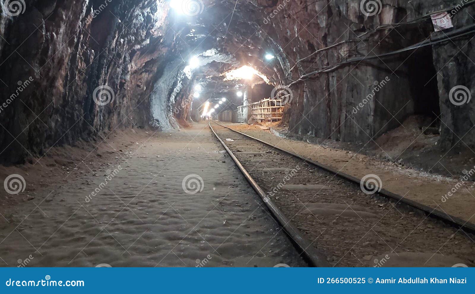Salt Mine Inner View Saltmine Khewara Pakistan Stock Image - Image of ...