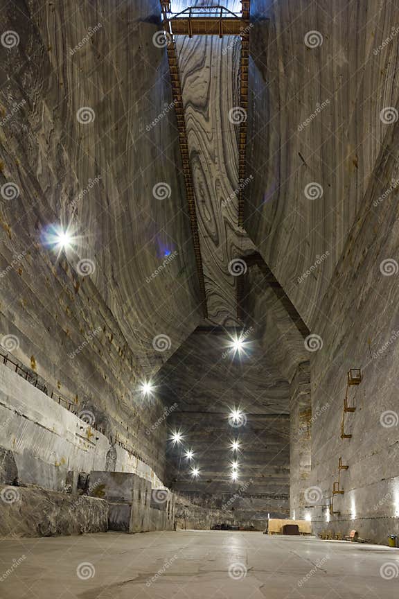 Salt mine interior stock photo. Image of former, history - 24527102