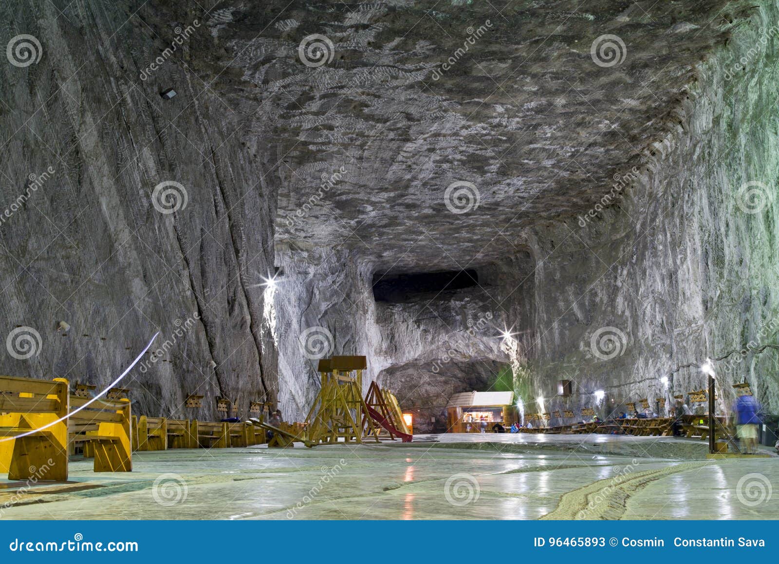 Salt mine of Praid stock image. Image of dark, romania - 96465893