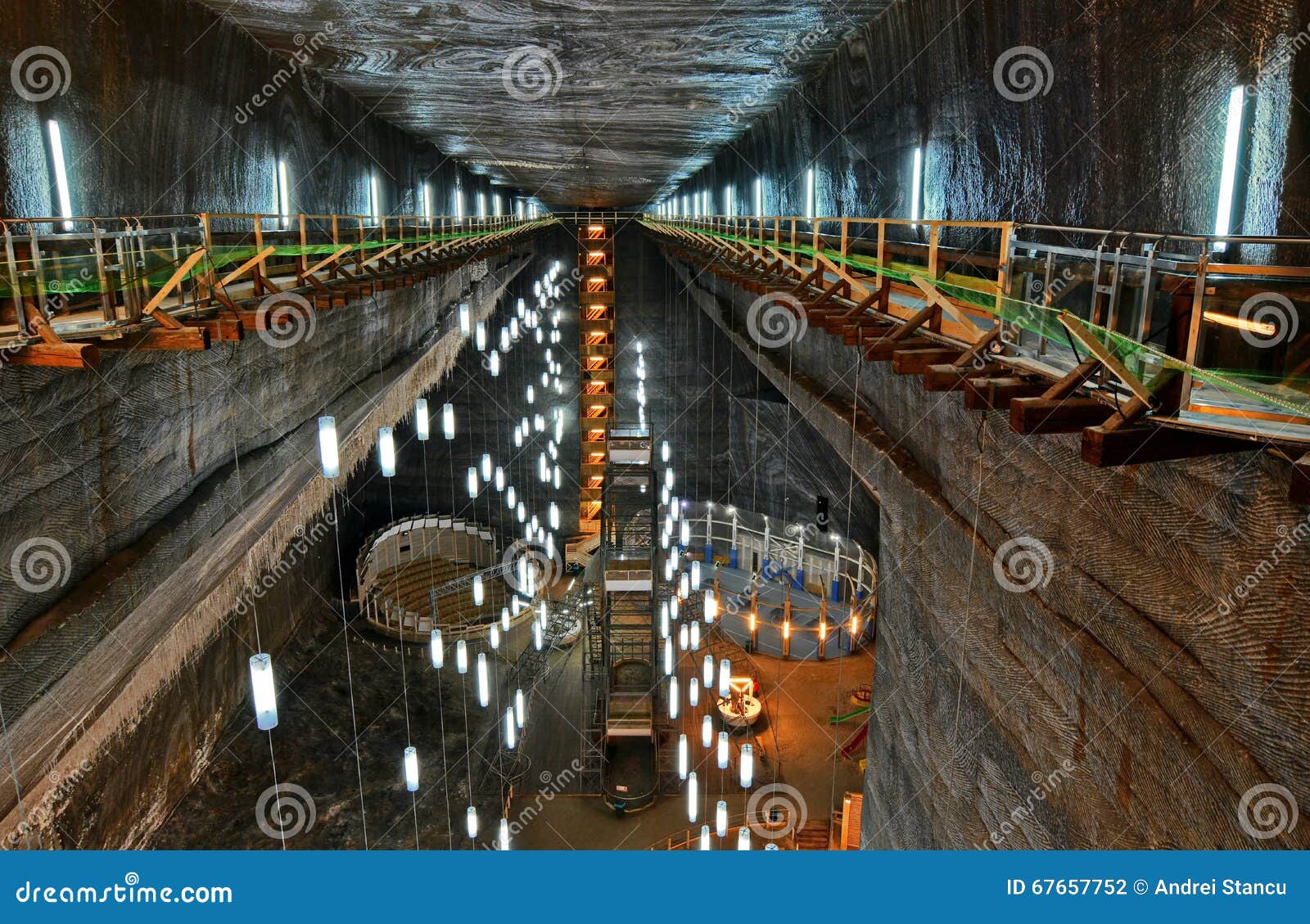 Salt mine Turda in Romania stock photo. Image of europe - 67657752