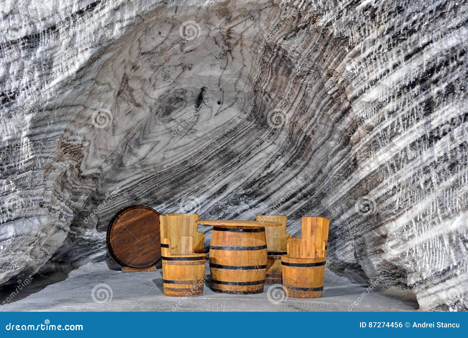 Salt mine stock photo. Image of brown, deep, maze, salt - 87274456