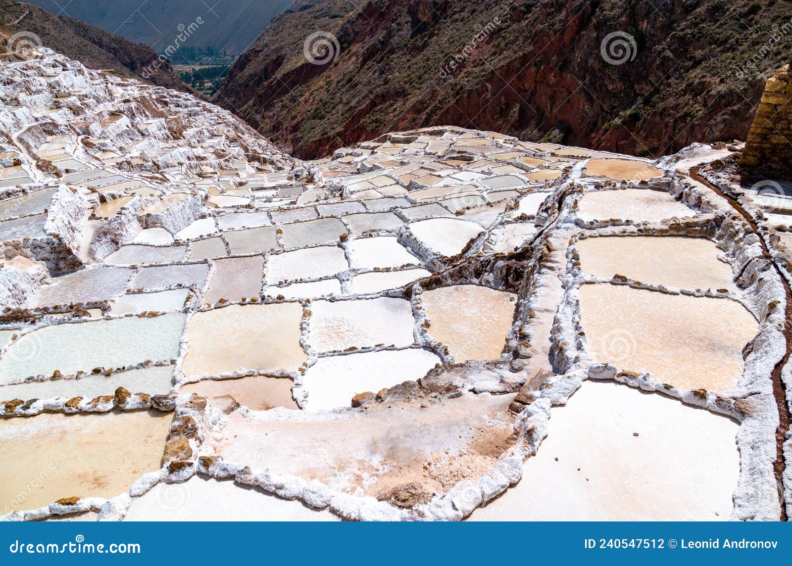 Salt Mines of Maras in Peru Stock Photo - Image of white, pool: 240547512