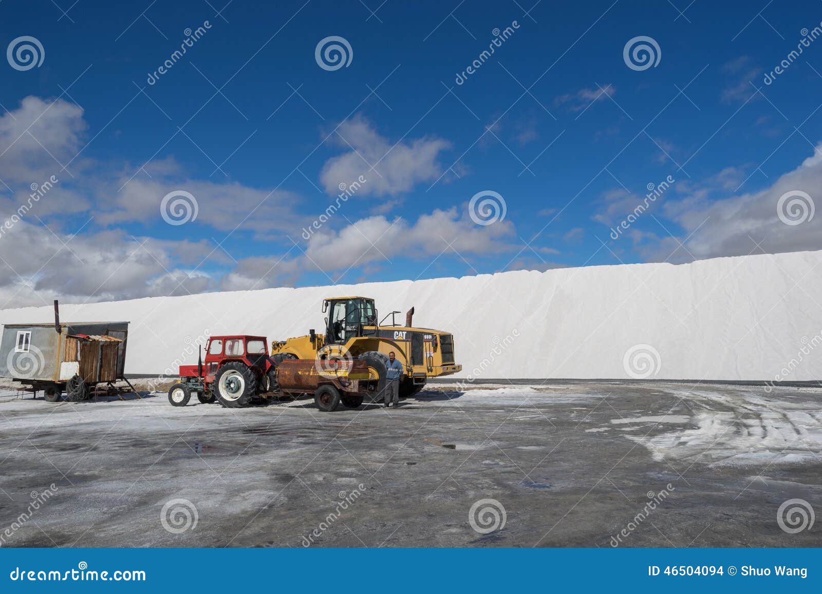 Salt mining equipment editorial stock image. Image of loader - 46504094