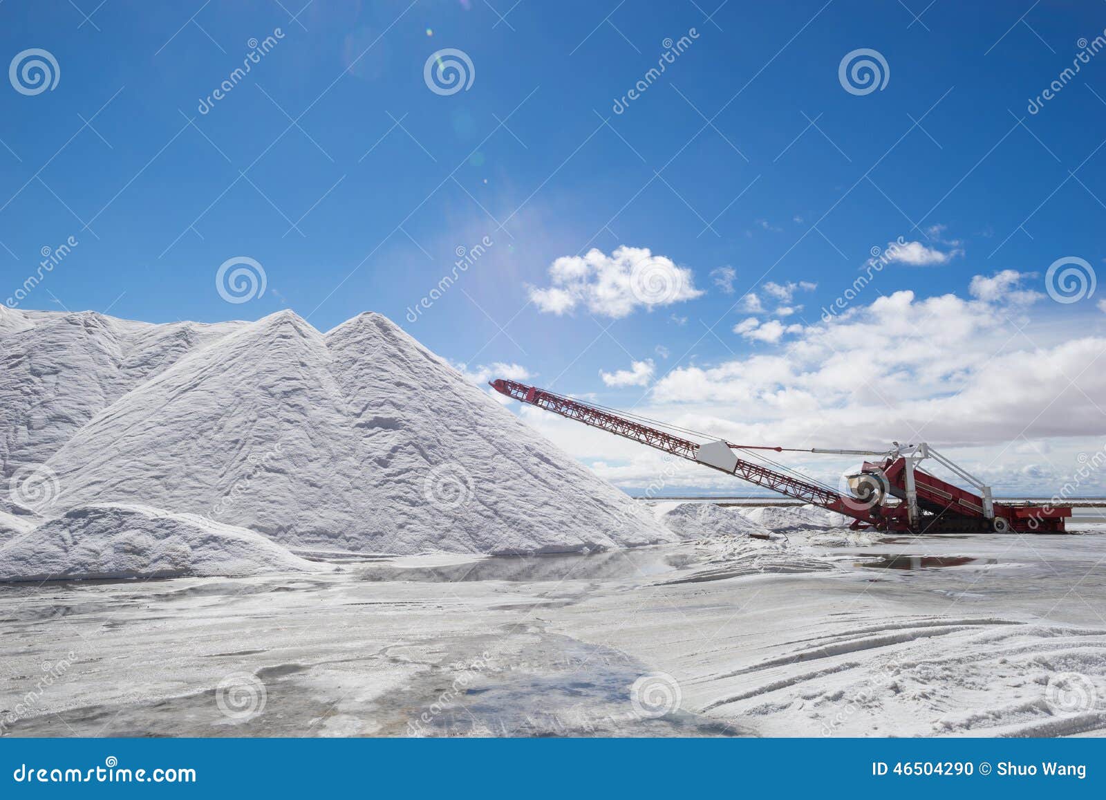 Salt mining equipment stock photo. Image of industrial - 46504290
