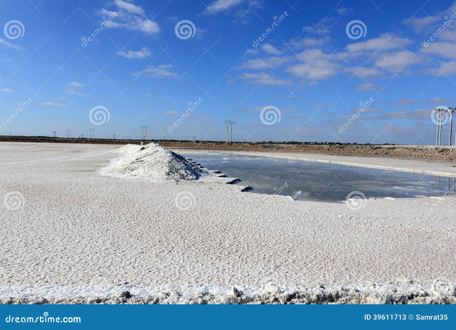 Salt Mining in India stock image. Image of india, extraction - 39611713