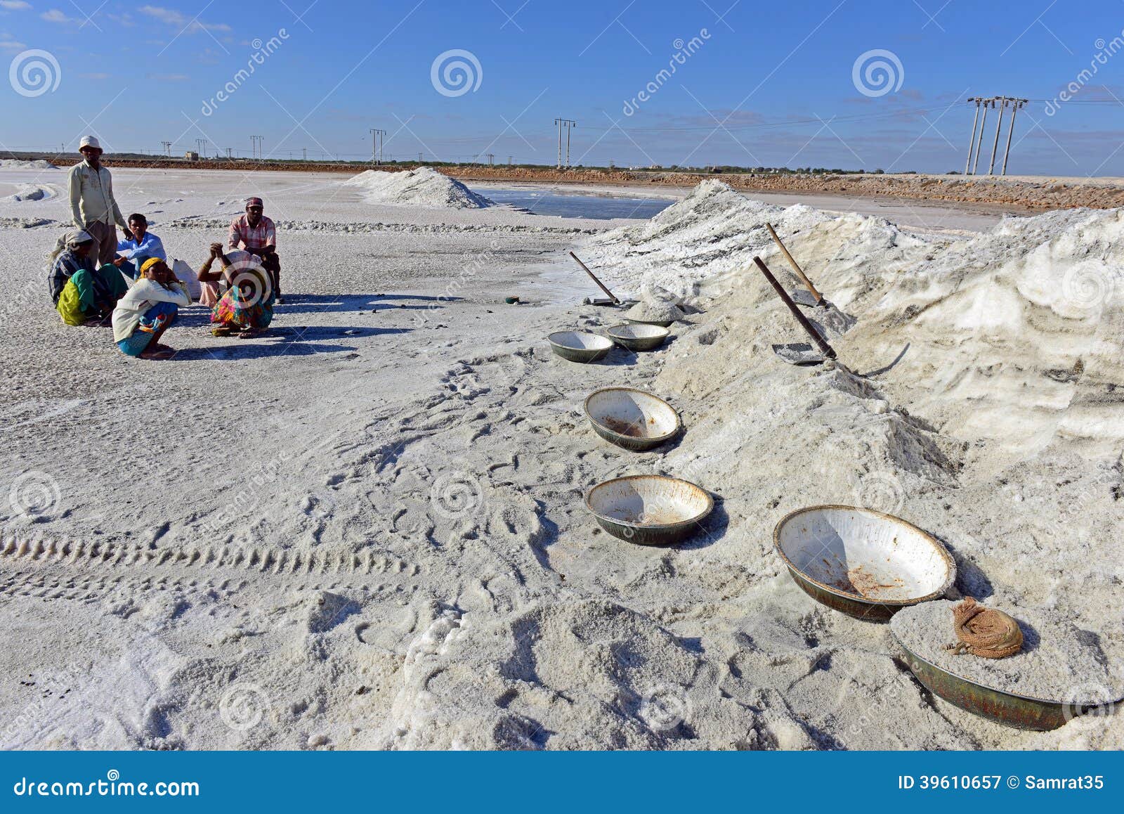 Salt Mining in India editorial photography. Image of crystal - 39610657