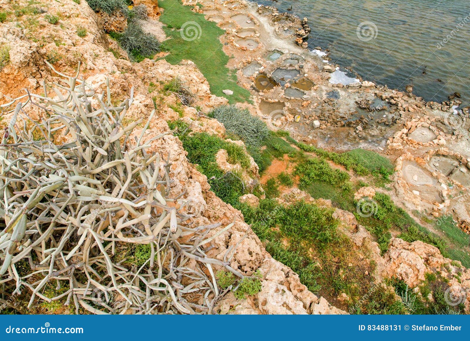 Salt Mining on the Island of Socotra Stock Image - Image of rock ...