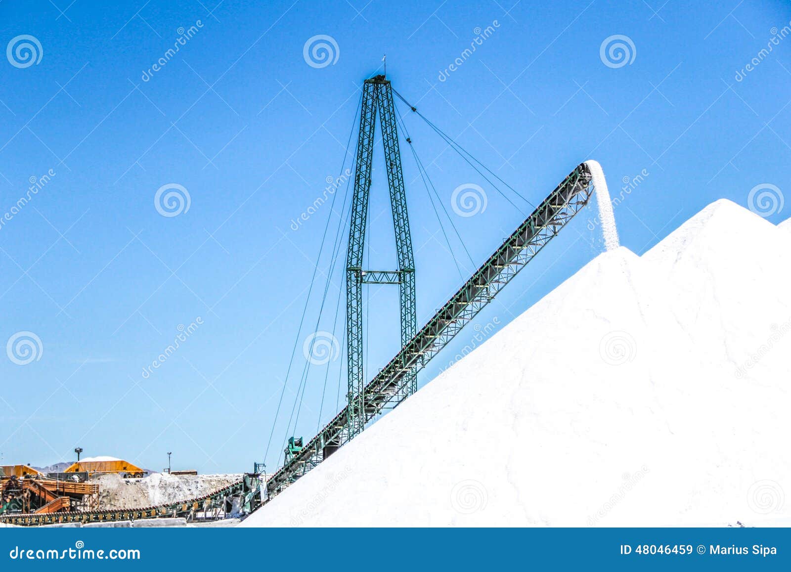 Salt Mining stock image. Image of industry, hill, food - 48046459