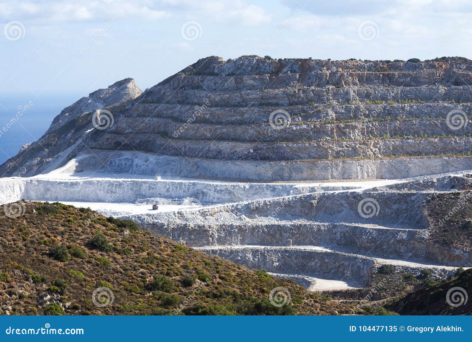 The Salt Mountain on the Island of Crete. Stock Image - Image of ...