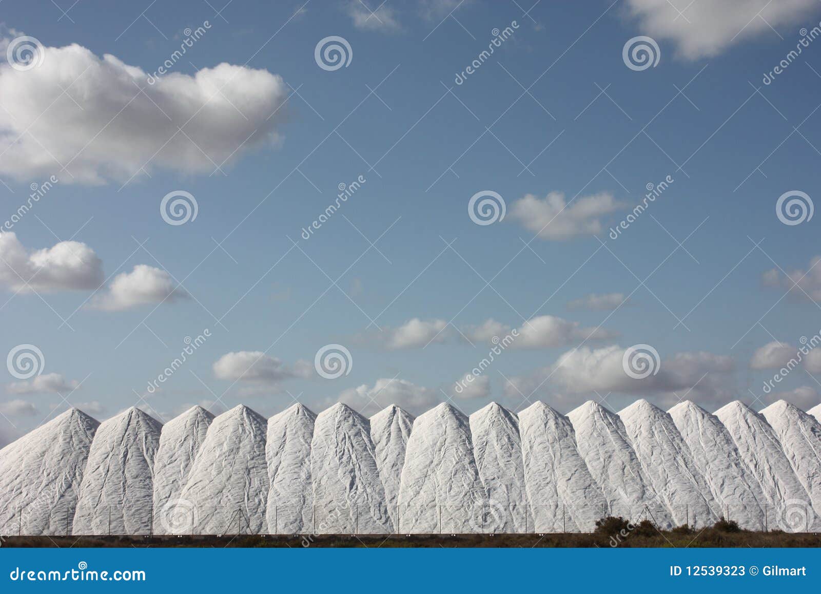 Salt mountains stock image. Image of mountains, clouds - 12539323