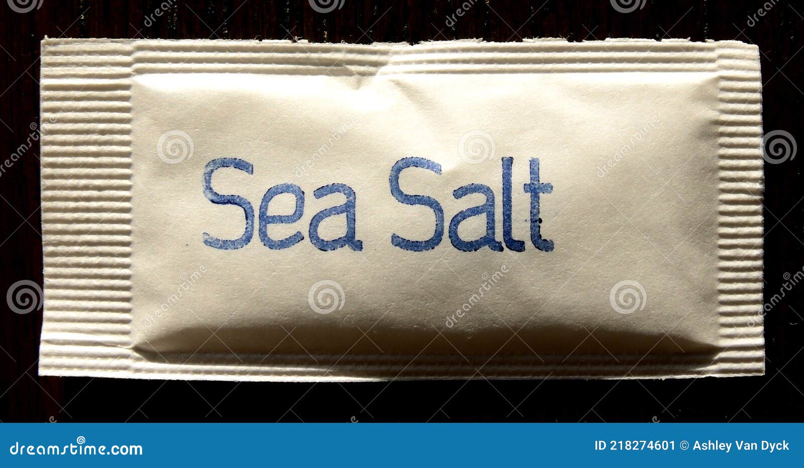 An Individual Portion Salt Packet Stock Image - Image of condiment ...