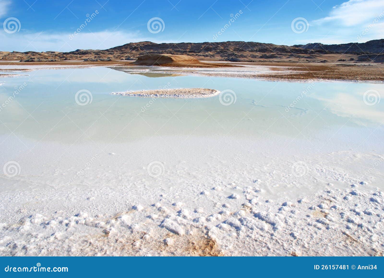 Salt pan stock image. Image of desert, reflection, salt - 26157481