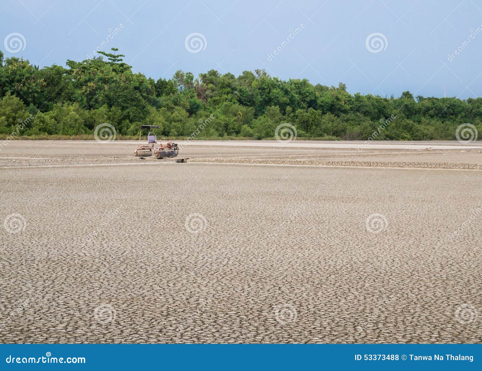 Salt Pan with Car Roller in Thailand Stock Photo - Image of farmer ...