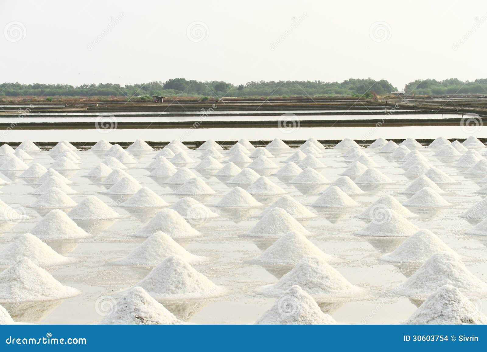 Salt pan. stock photo. Image of house, rural, salty, home - 30603754