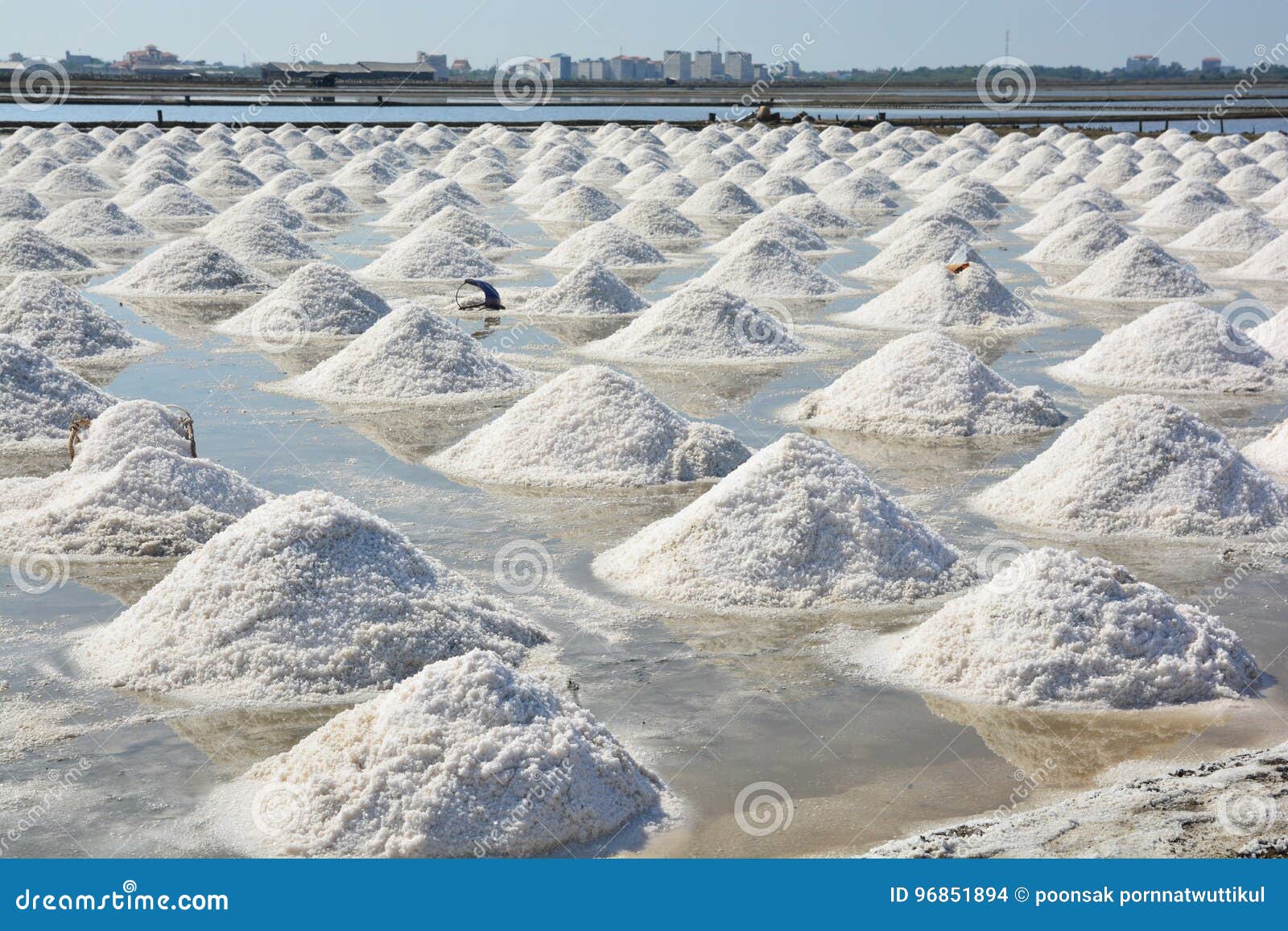Salt pan or salt field stock photo. Image of outdoor - 96851894