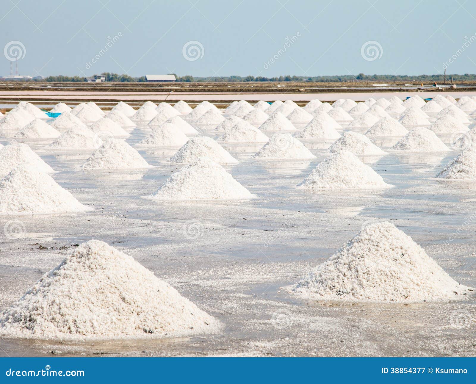 Salt pan stock image. Image of summer, texture, thailand - 38854377