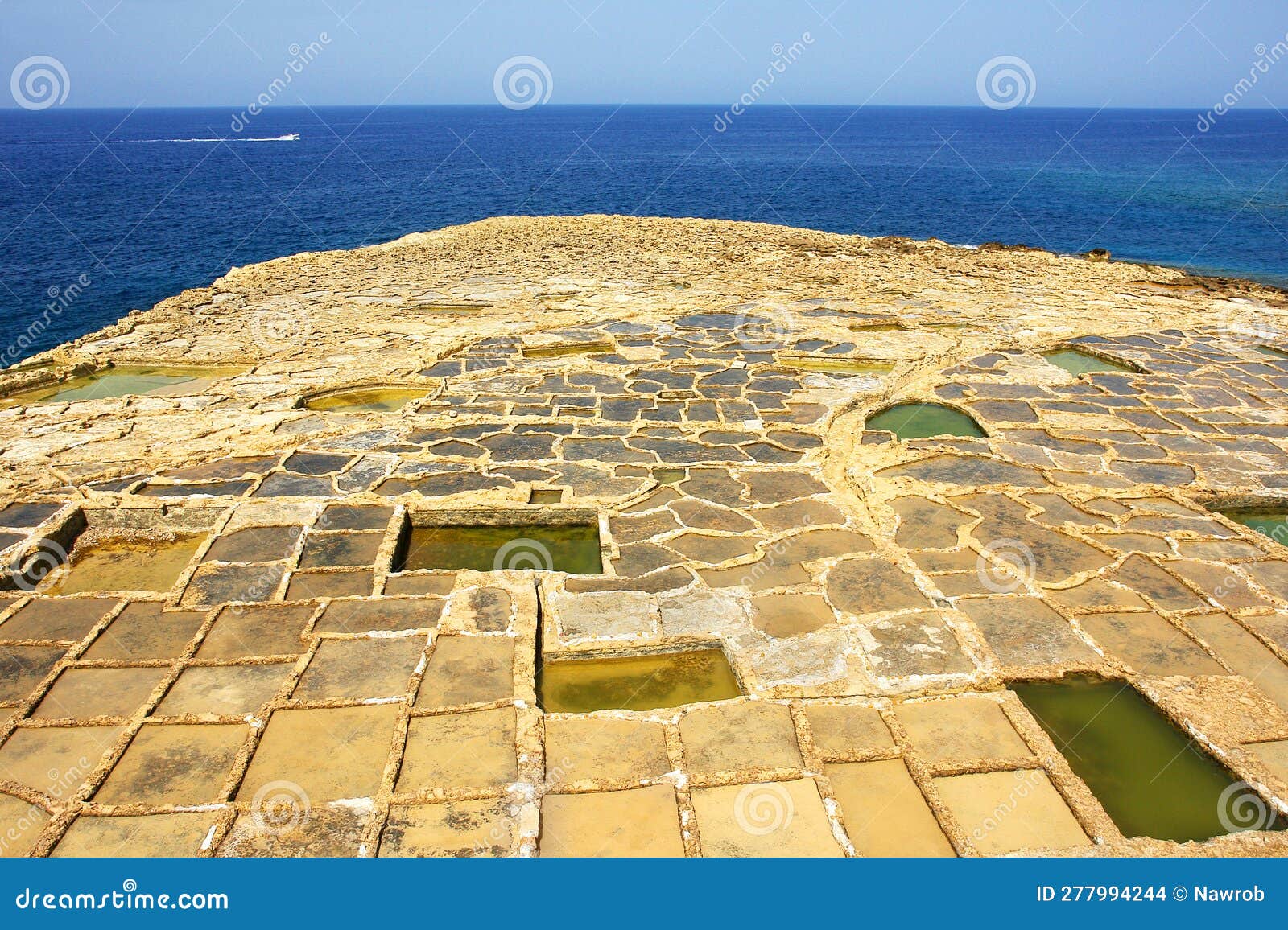 Salt Pans on Gozo stock photo. Image of ancient, gozo - 277994244