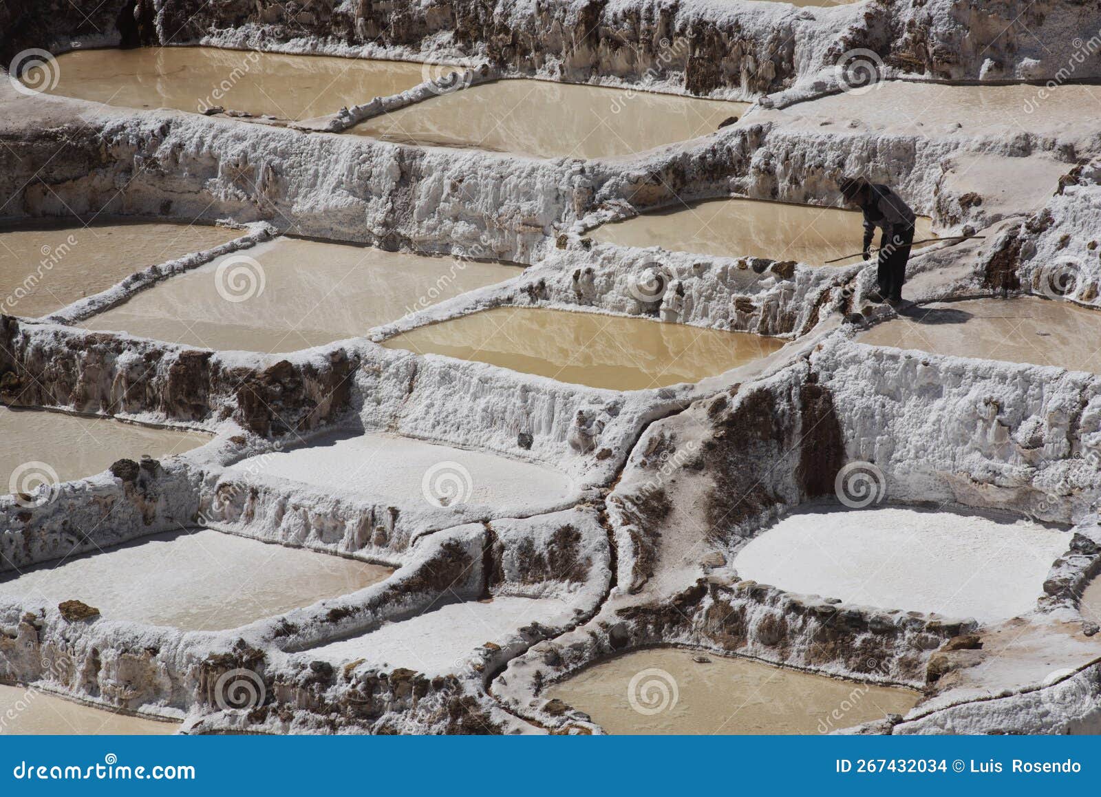 Salt Pans of the Maras Sal Salt Flats in Maras, Peru Editorial Stock ...