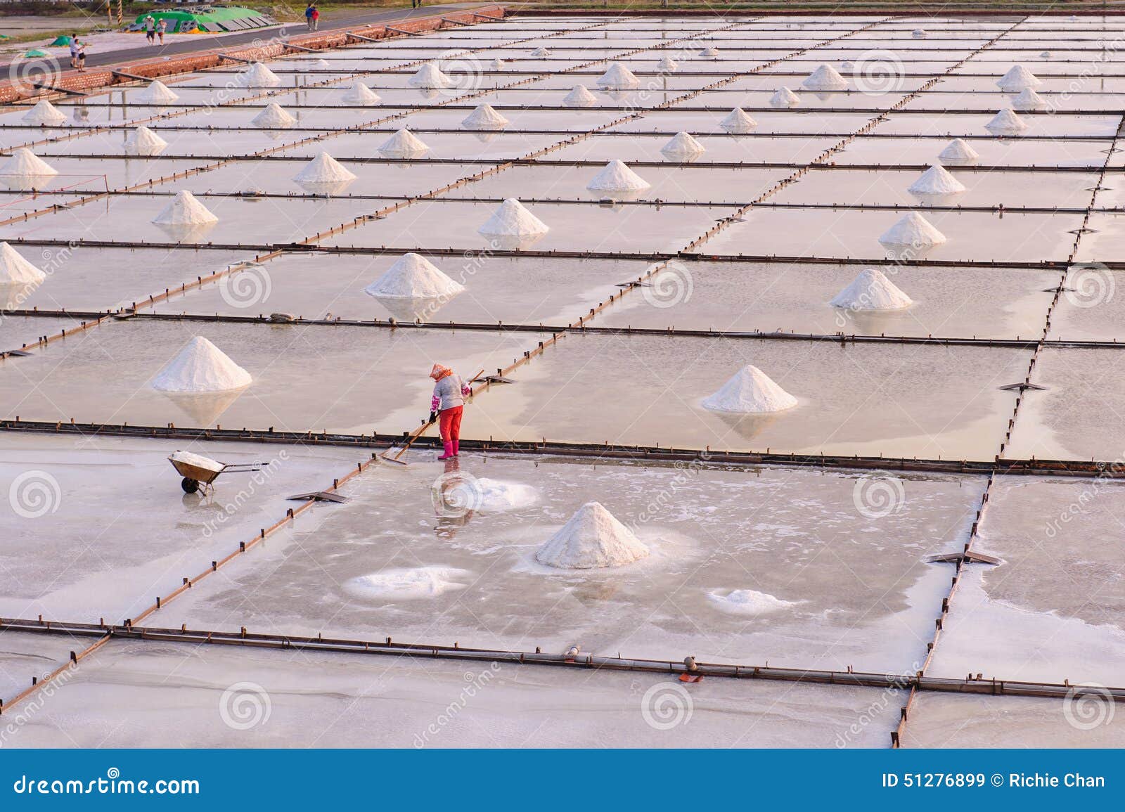 Salt Pans in Tainan, Taiwan Stock Image - Image of pans, industry: 51276899