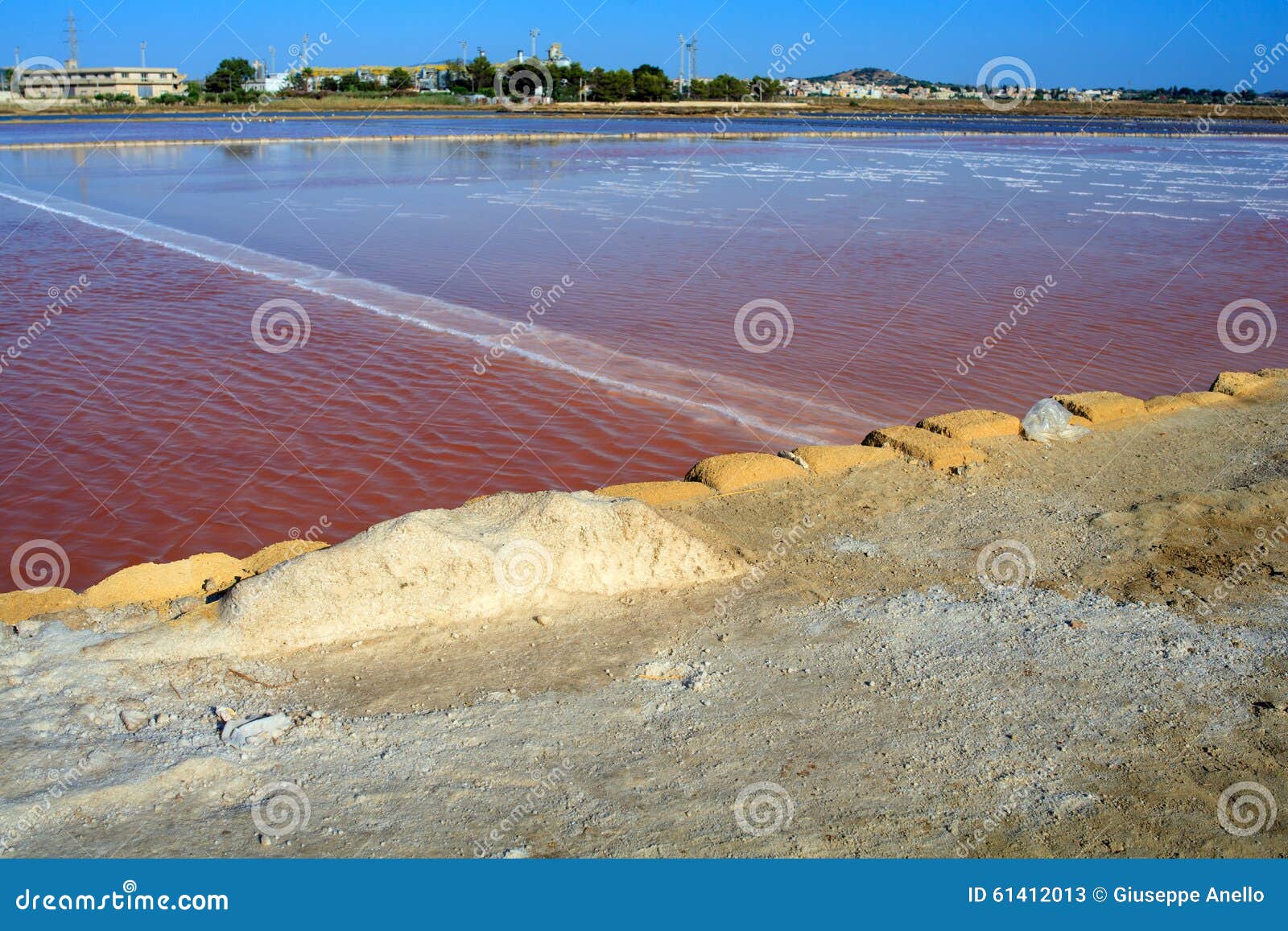 Salt pans, Trapani stock image. Image of saltern, trapani - 61412013