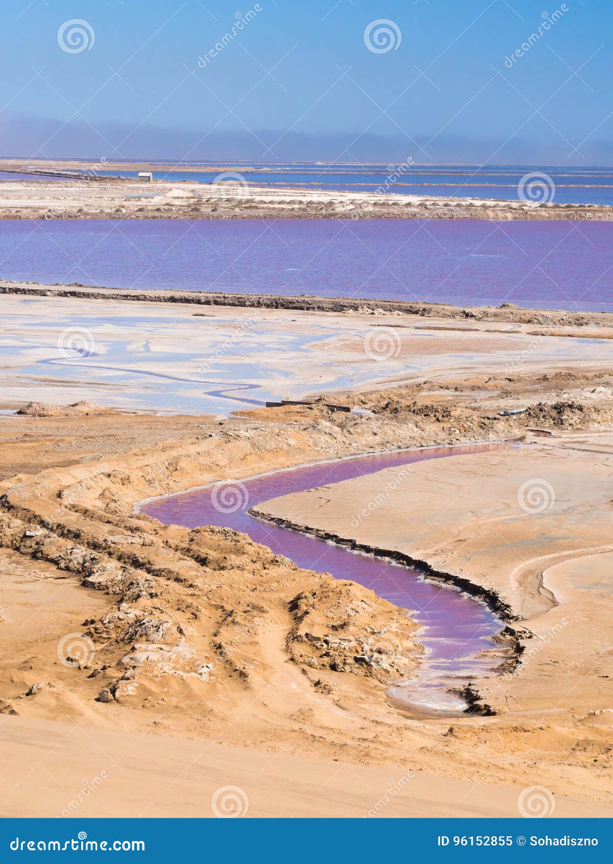 Salt Pans in Walvis Bay, Namibia, Africa Stock Image - Image of sand ...
