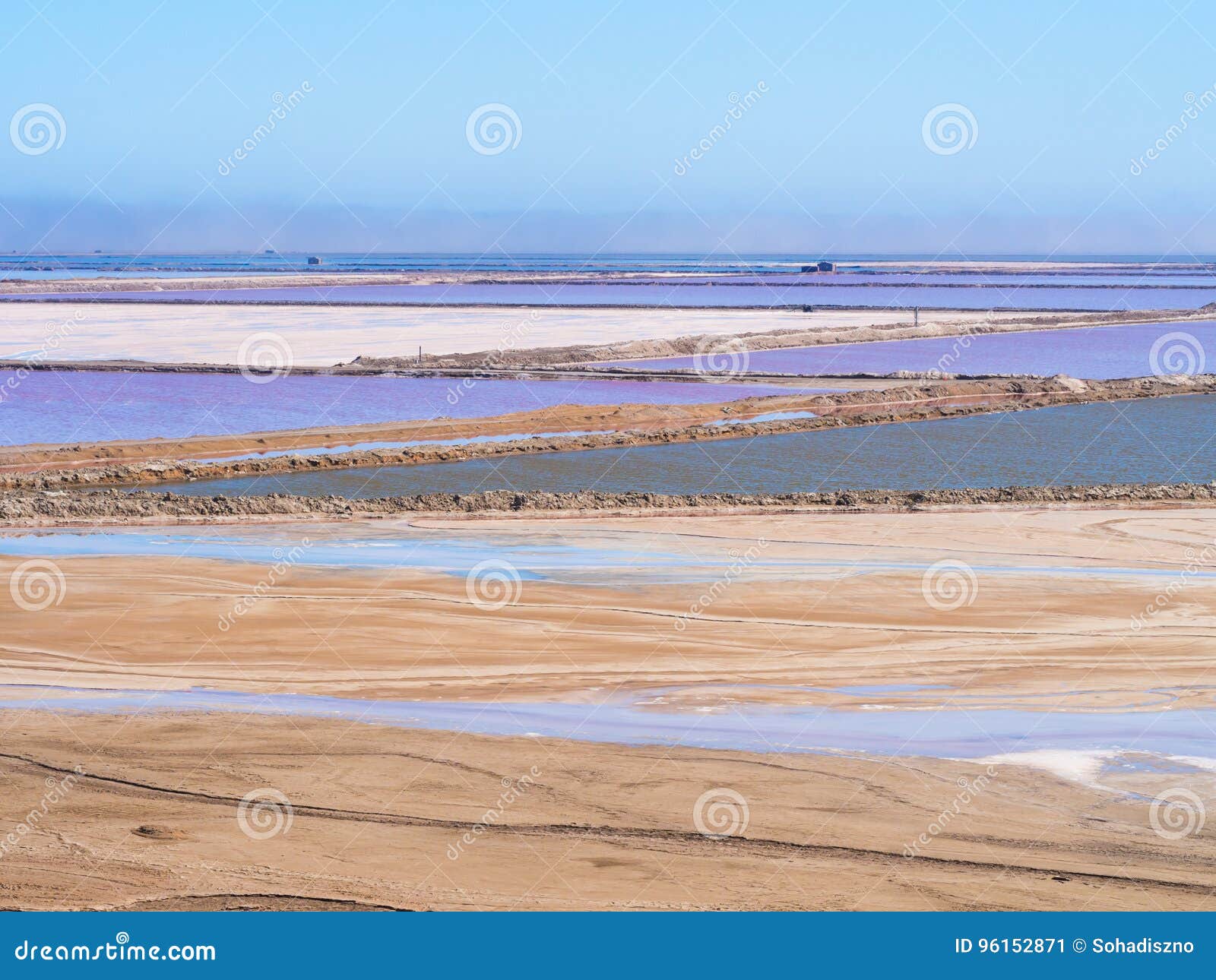 Salt Pans in Walvis Bay, Namibia, Africa Stock Image - Image of travel ...