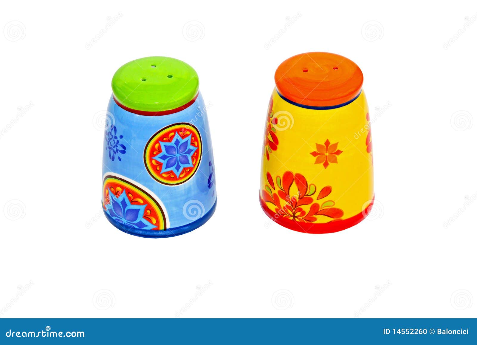 Salt and pepper stock photo. Image of table, colors, floral - 14552260