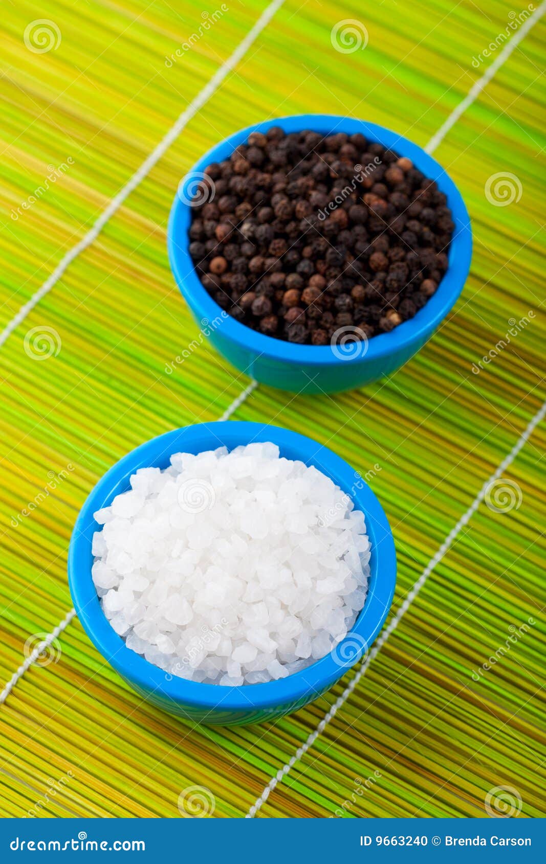 Salt and Pepper stock photo. Image of crystals, blue, salt - 9663240