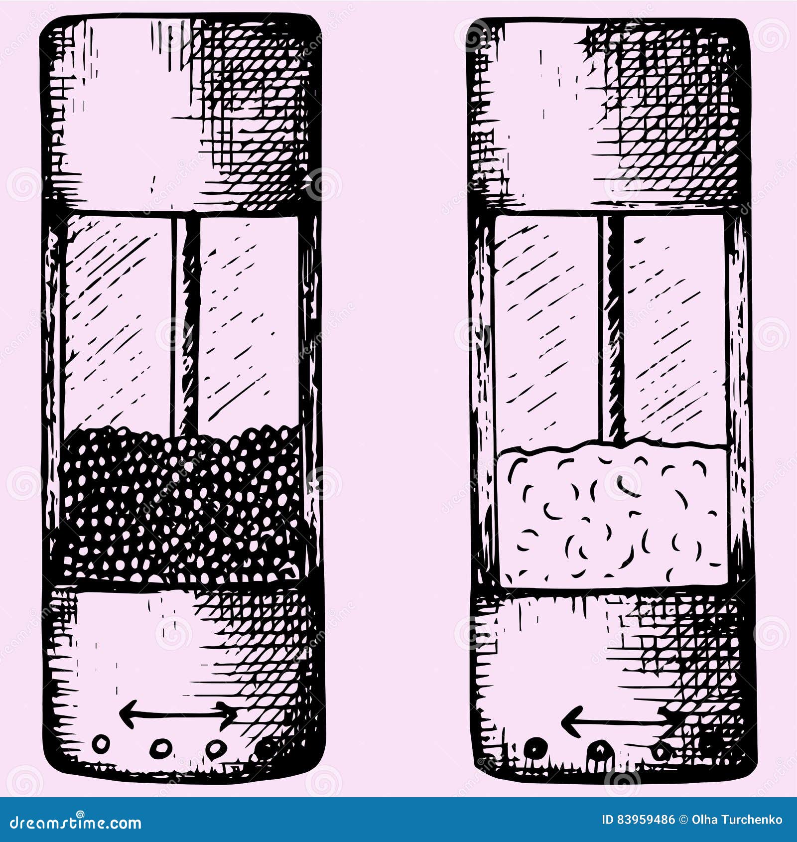 Salt pepper grinders stock vector. Illustration of glass - 83959486