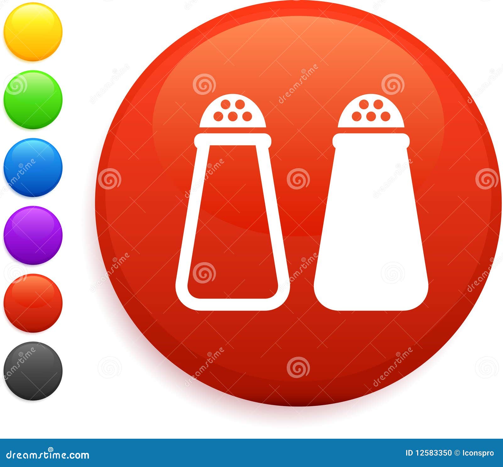 Pepper Icon. Half And Full Spice Pepper Isolated On White Background ...