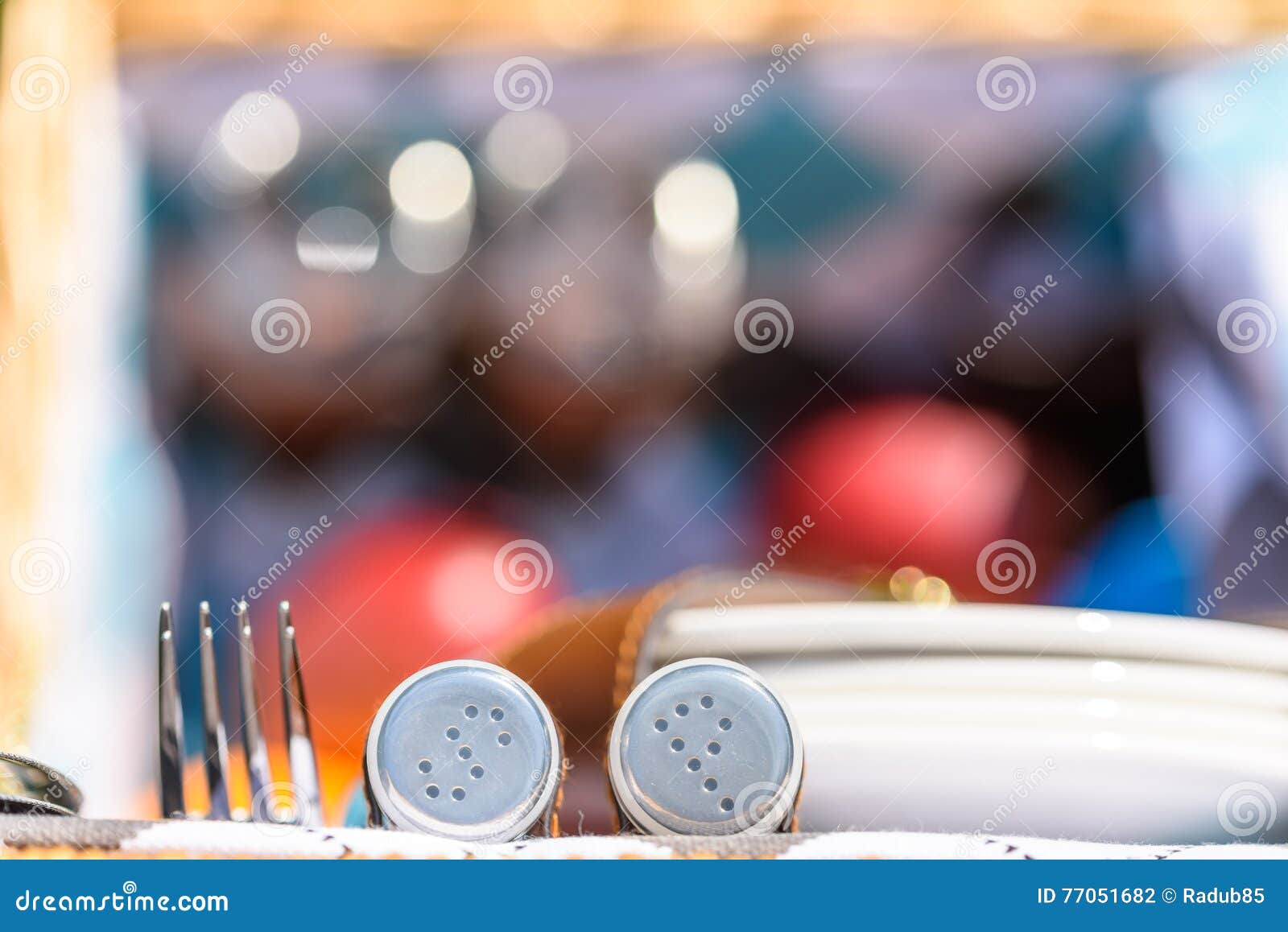 Salt and Pepper in Picnic Basket Stock Photo - Image of food, meadow ...