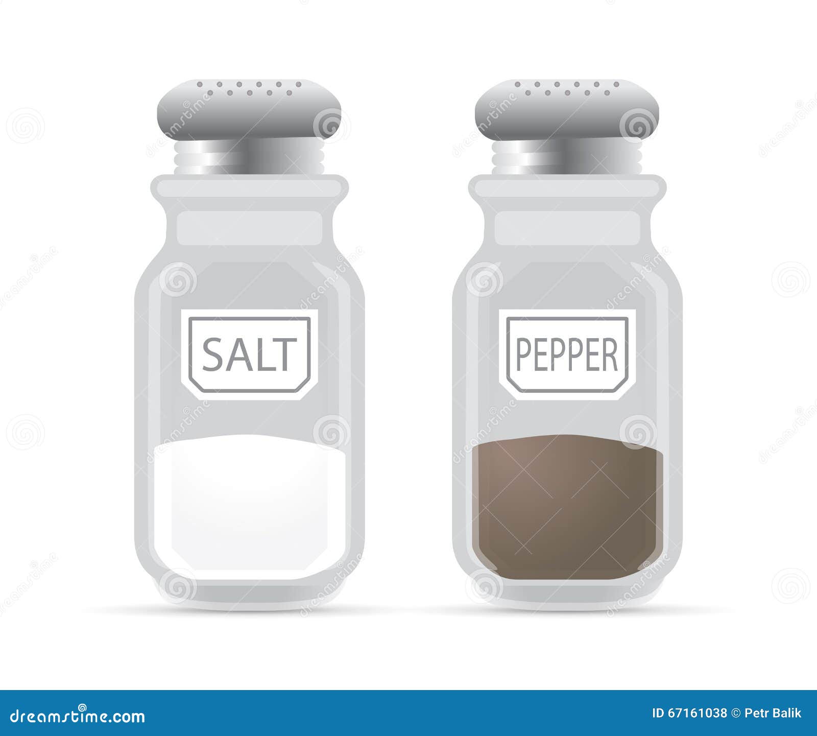 Salt and pepper shaker stock vector. Illustration of closeup - 67161038
