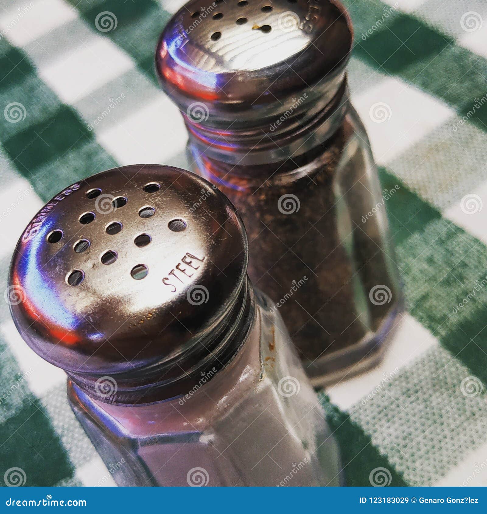 Salt & Pepper stock image. Image of pepper, condiments - 123183029