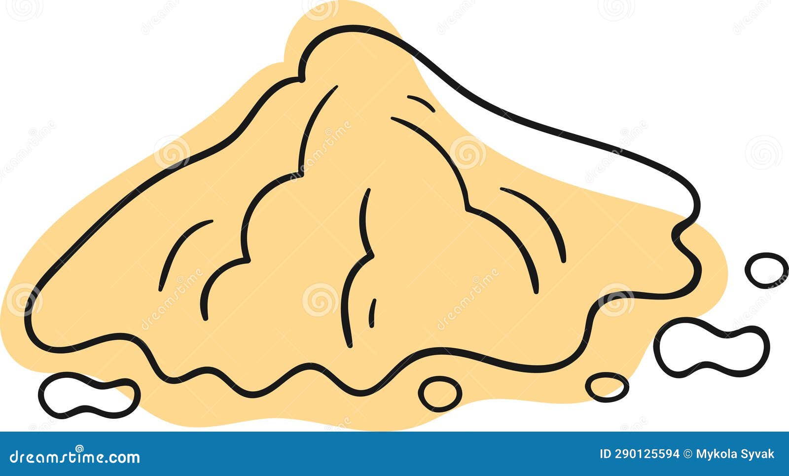 Salt Pile Spices Lined stock illustration. Illustration of icon - 290125594