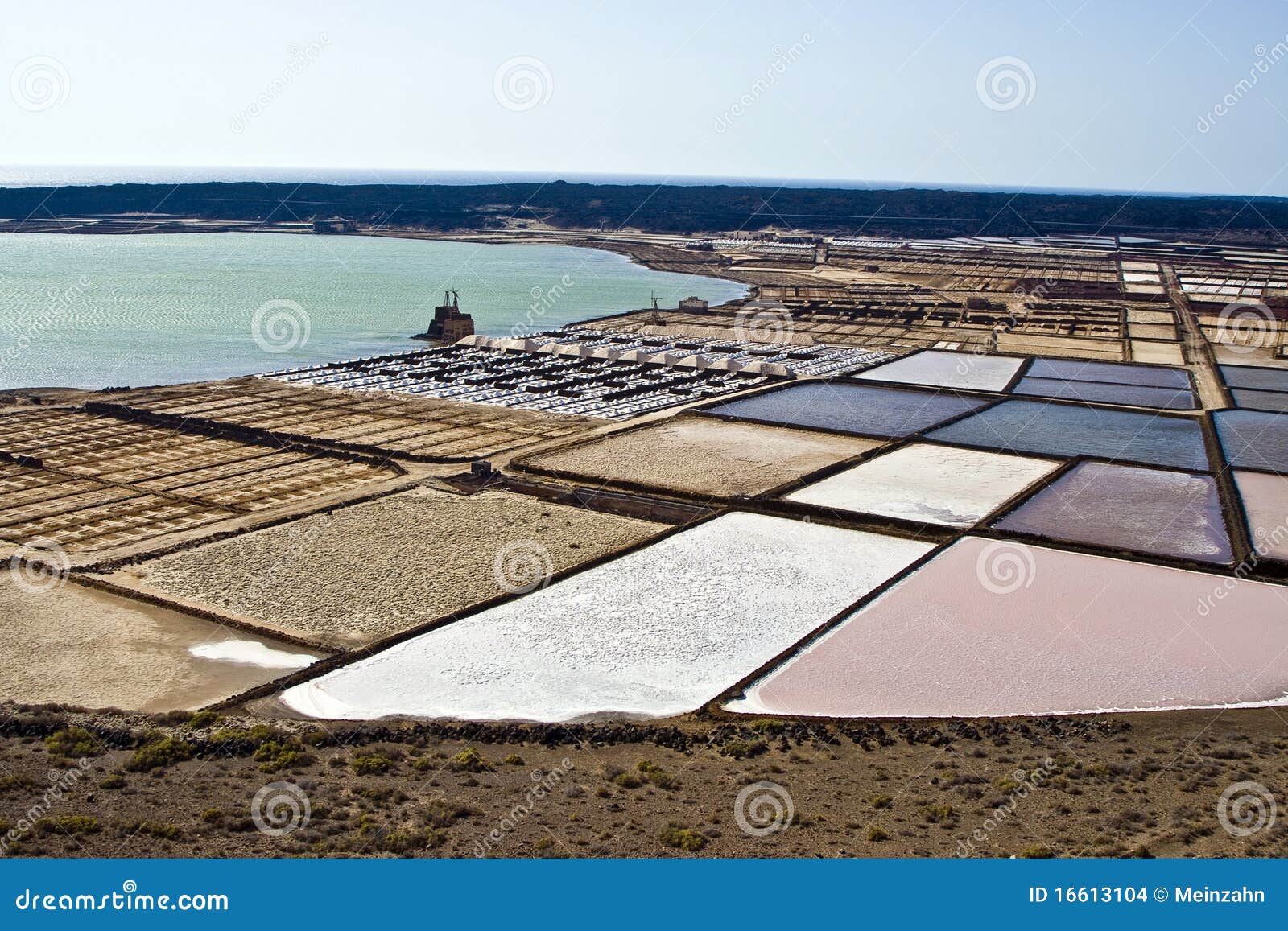 Salt Piles on a Saline Exploration Stock Photo - Image of geometric ...
