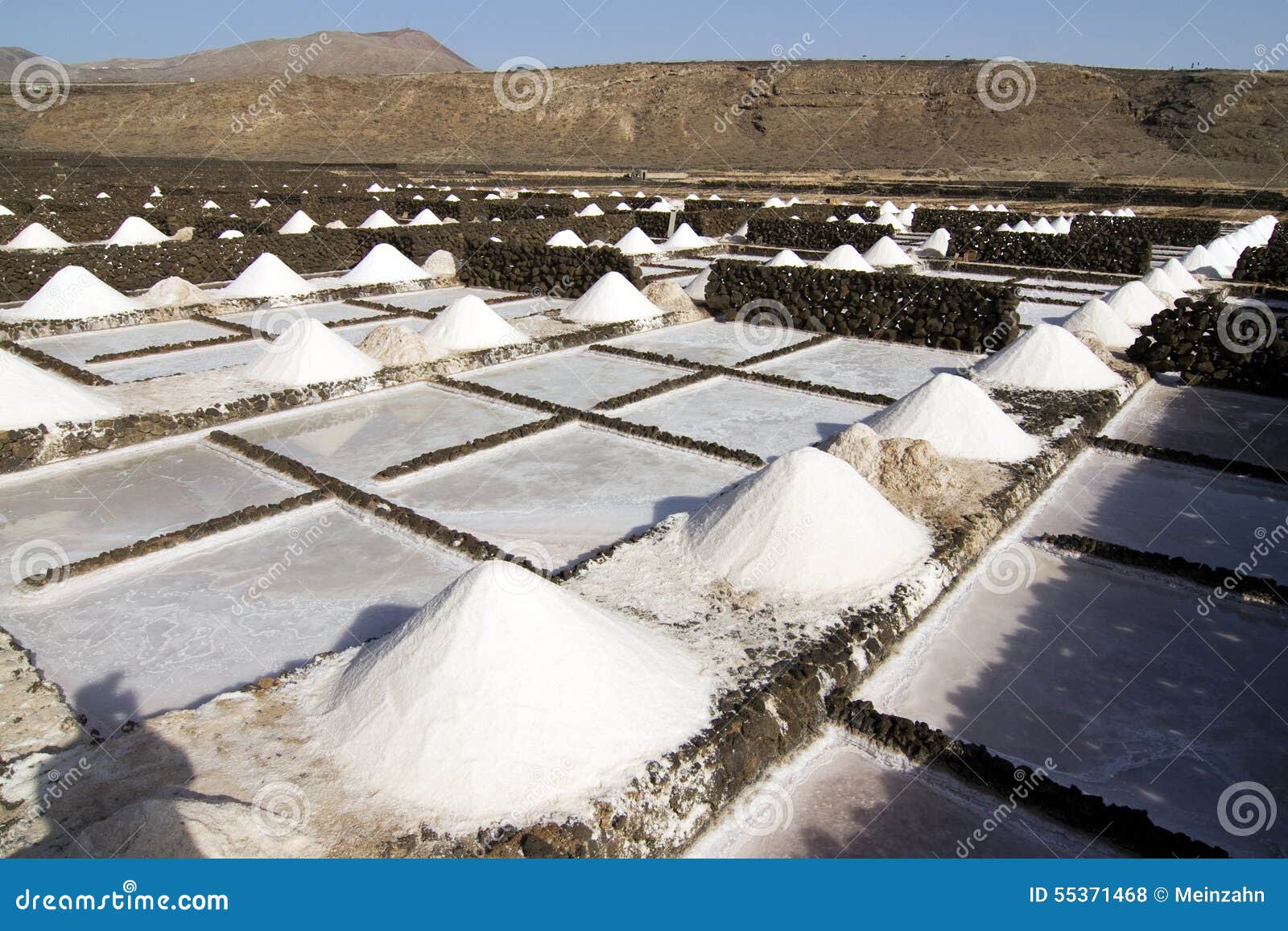 Salt Piles on a Saline Exploration Stock Photo - Image of deposit ...