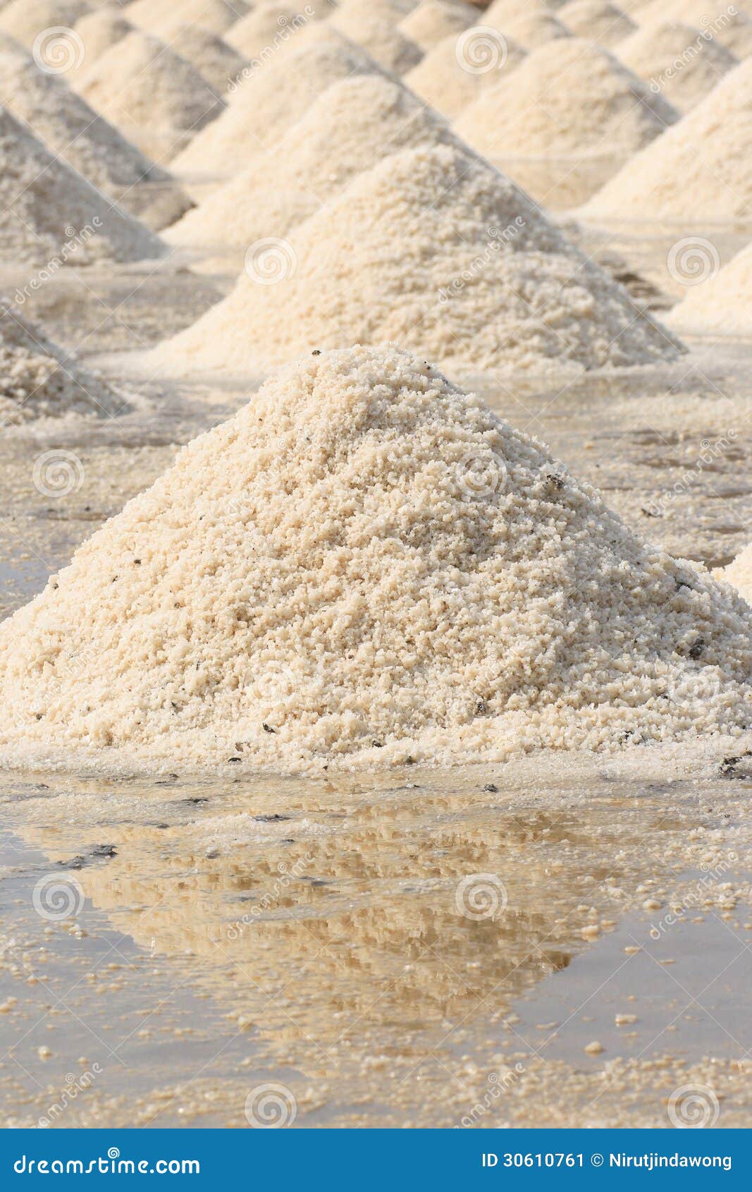 Salt piles stock image. Image of south, scene, stack - 30610761