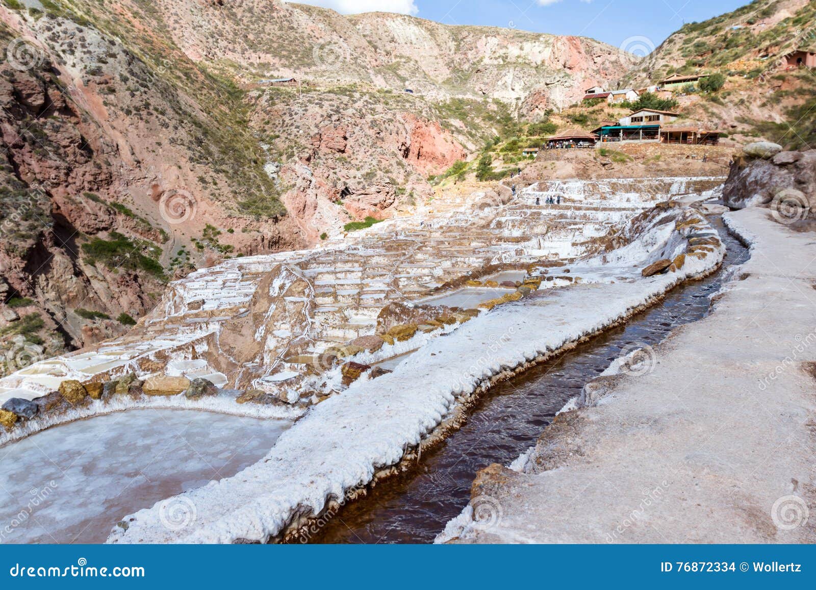 Salt ponds of Maras, Peru editorial stock image. Image of landmark ...