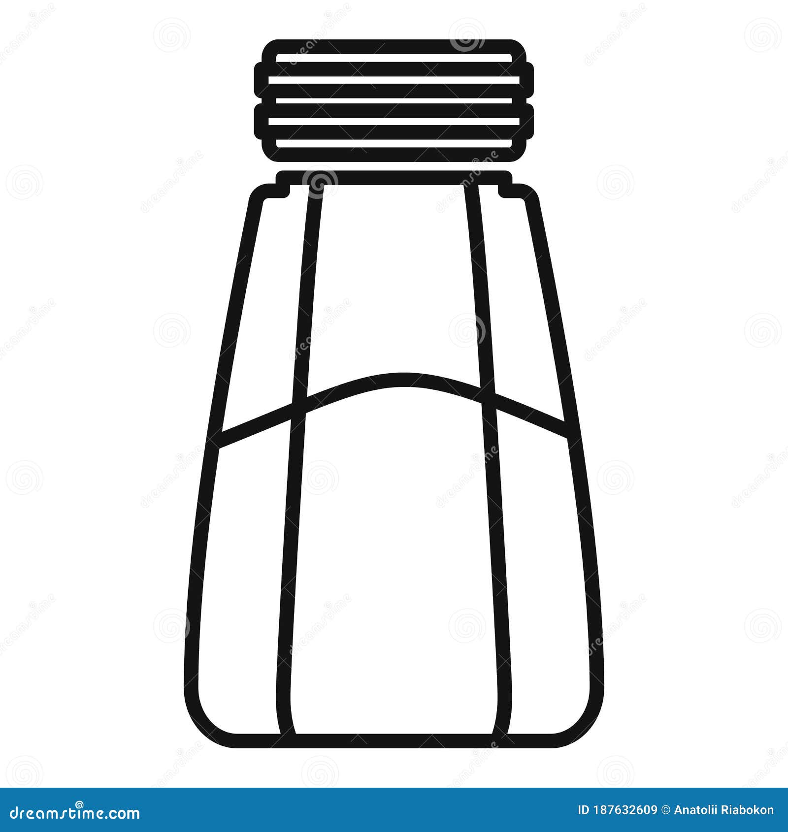 Salt Pot Icon, Outline Style Stock Vector - Illustration of crystal ...