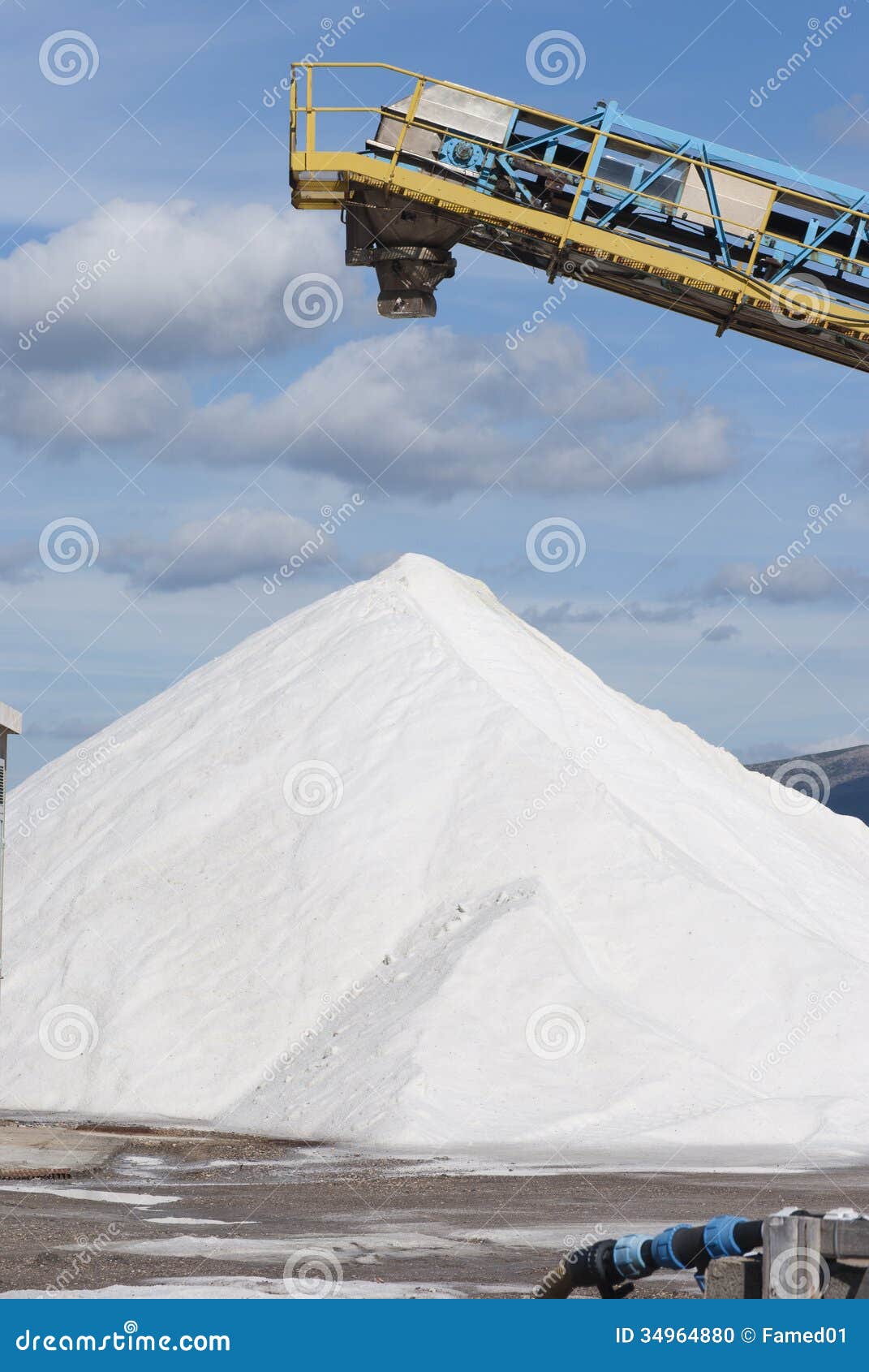 Salt Processing stock photo. Image of mediterranean, reflections - 34964880